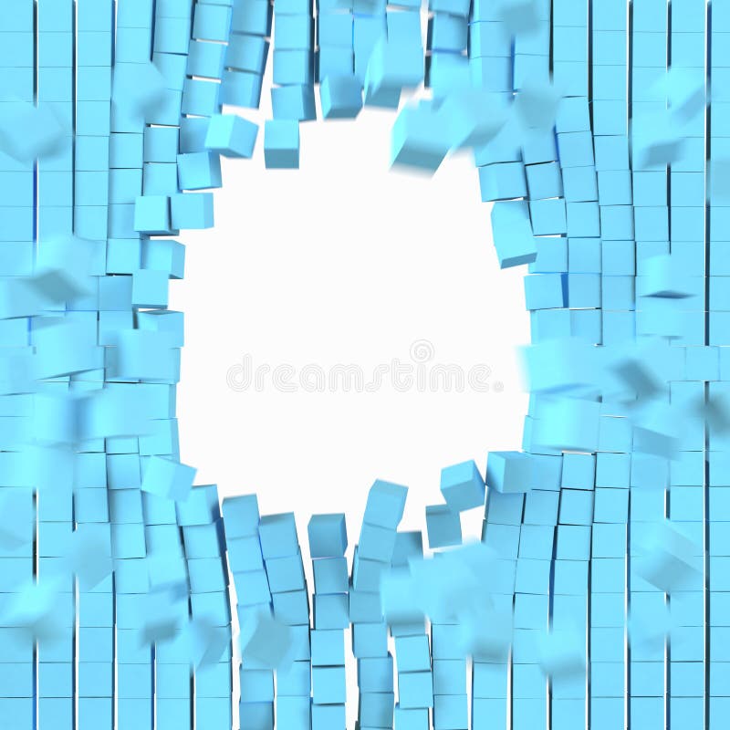 Wall of Boxes crashing stock illustration. Illustration of crash - 37703773