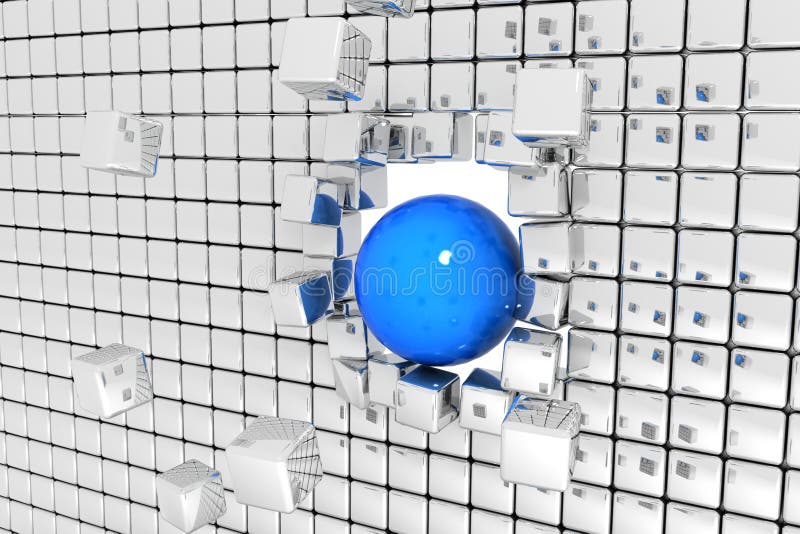 Wall break stock illustration. Illustration of wall, inspiration - 2706879