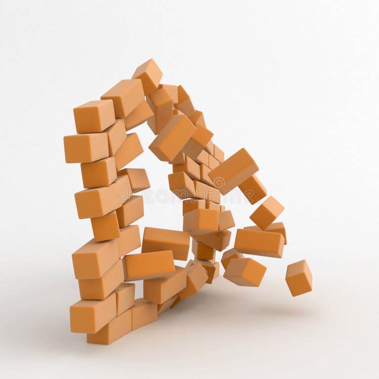 Wall Break stock illustration. Illustration of bricks - 4472326