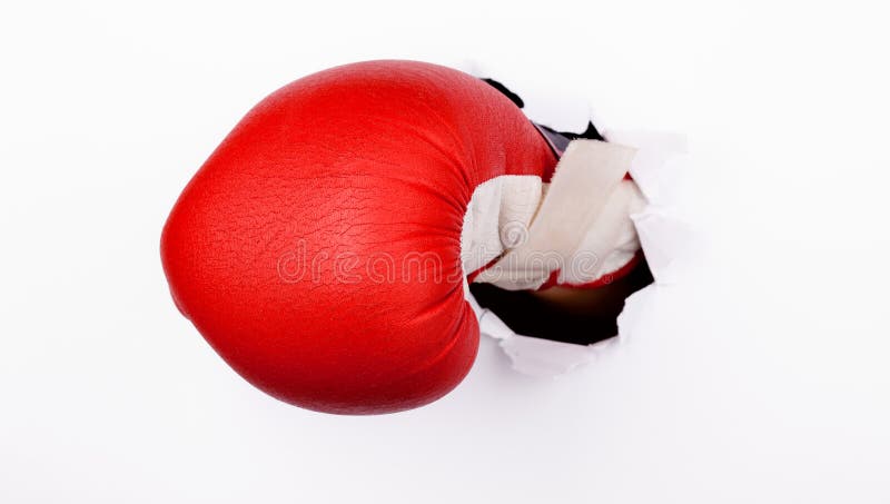 Punching boxing glove stock photo. Image of splash, boxing - 25470056
