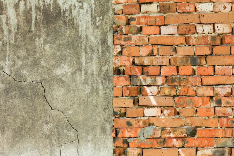 Wall Brick Peeling Background Stock Photo - Image of plaster, element ...