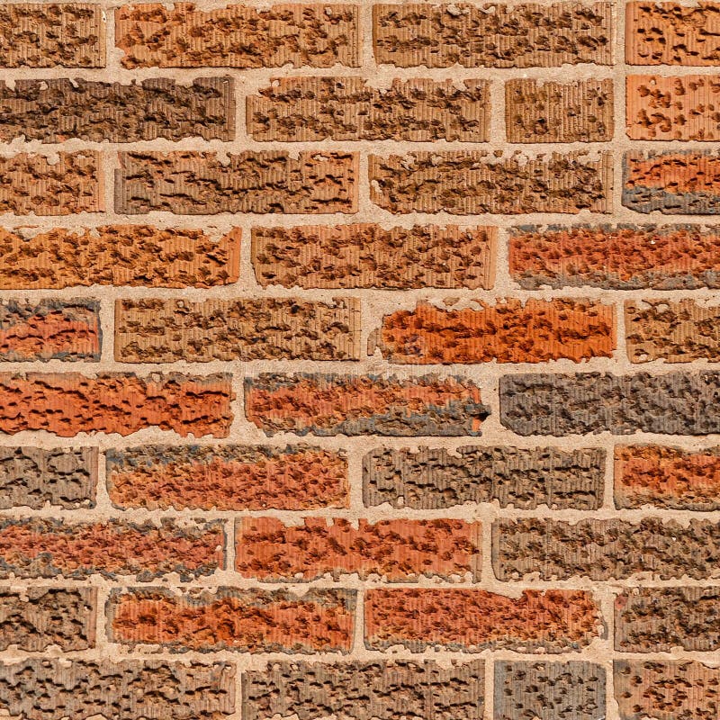 A Wall of Bricks Arranged Neatly with the Appropriate Color, Forming a ...