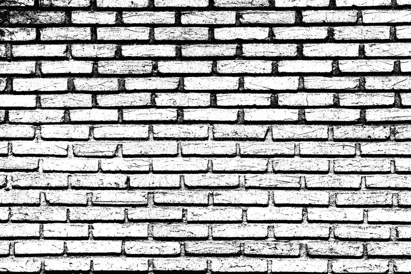 Wall Bricks in Black and White High Contrast Stock Photo - Image of ...