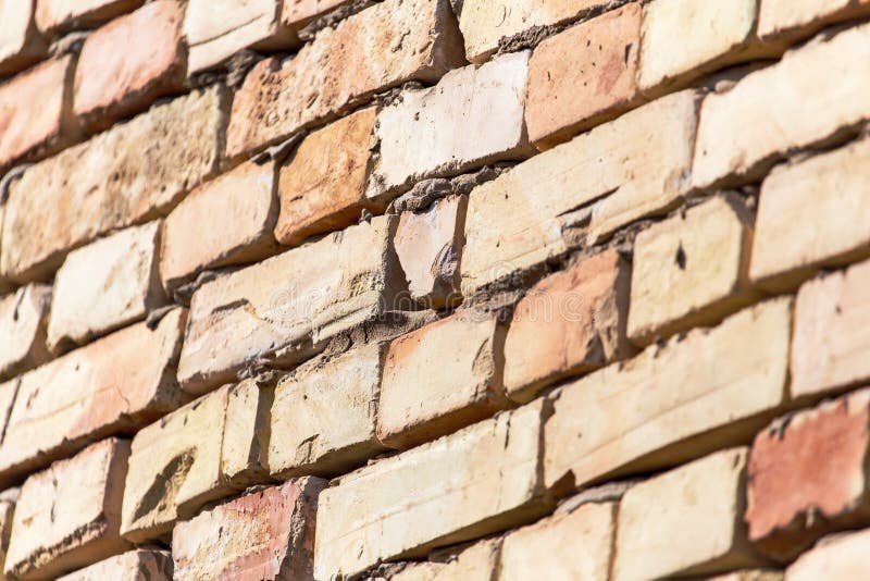 A Wall of Bricks in a House Under Construction As an Abstract ...