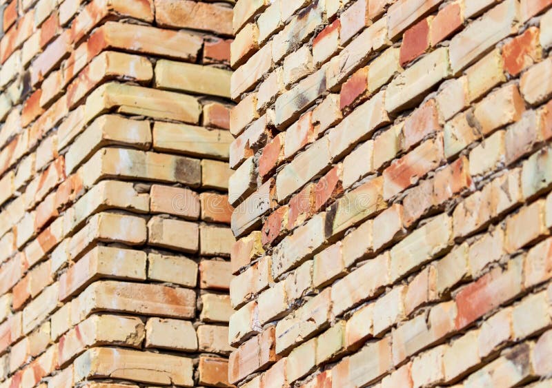A Wall of Bricks in a House Under Construction As an Abstract ...
