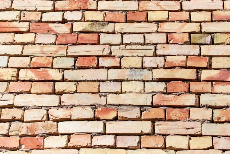 A Wall of Bricks in a House Under Construction As an Abstract ...