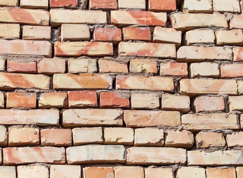 A Wall of Bricks in a House Under Construction As an Abstract ...