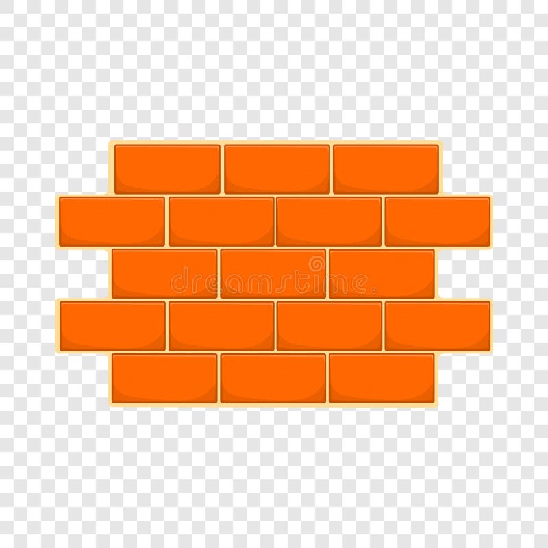 Wall of Bricks Icon, Cartoon Style Stock Illustration - Illustration of ...