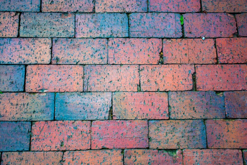 Wall of bricks stock photo. Image of color, stone, outside - 53640002