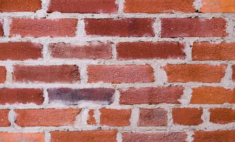 Wall of Bricks with White Paint Texture, Background. Exterior Stock ...