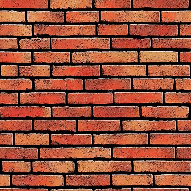 Wall of Bricks Texture TILE Stock Illustration - Illustration of ...
