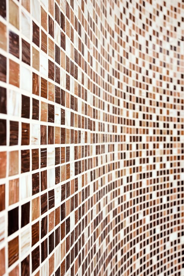 Brown Tan Mosaic Tile Background Stock Photo - Image of small, colorful ...