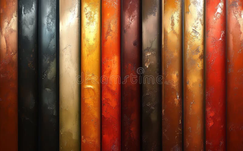 A Wall of Brushed Metal Featuring Complex Textures and a Faint Gleam ...