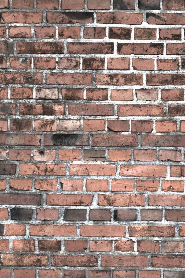 Wall build with red bricks stock image. Image of brick - 177205497