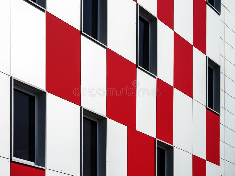 Wall of Building with Pattern Stock Image - Image of office, buildings ...