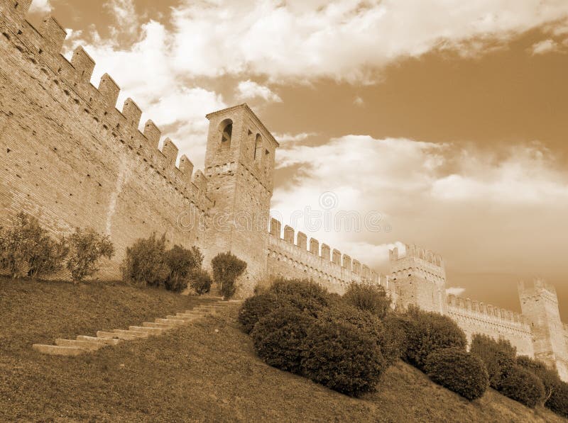 Wall of the castle stock photo. Image of sentinel, white - 50551112