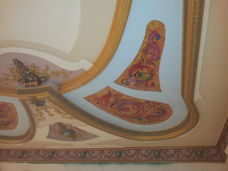 Wall and Ceiling Decoration, Finishing Works Stock Photo - Image of ...