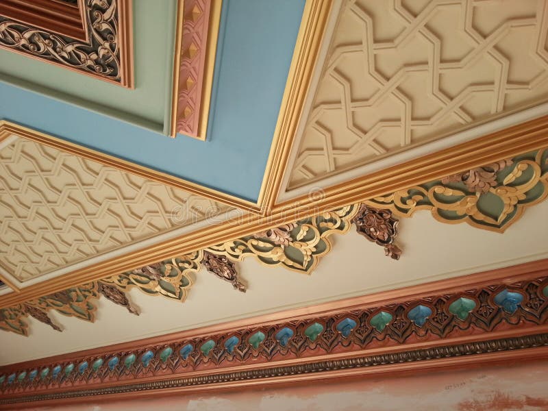 Wall and Ceiling Decoration, Finishing Works Stock Photo - Image of ...