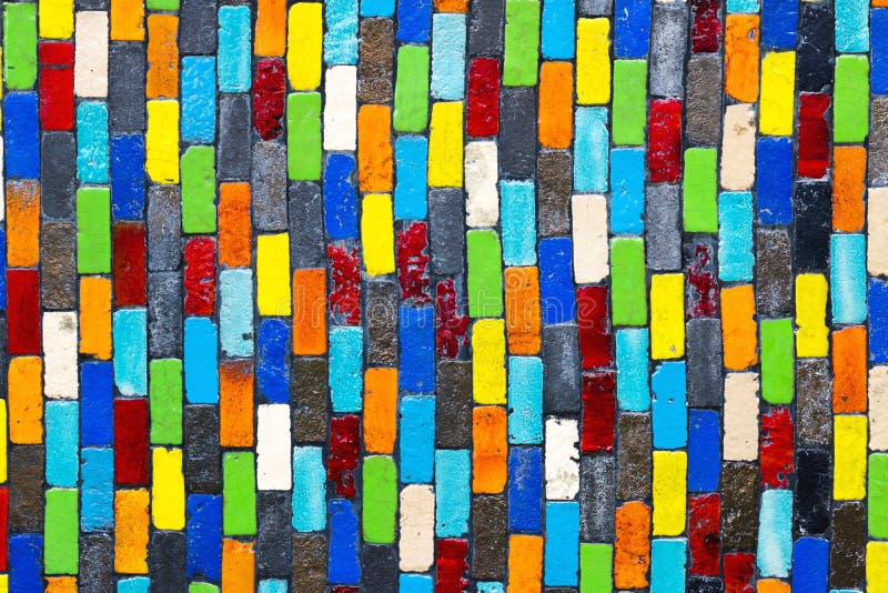 Wall Ceramic Tile Colourful Texture Stock Image - Image of ...