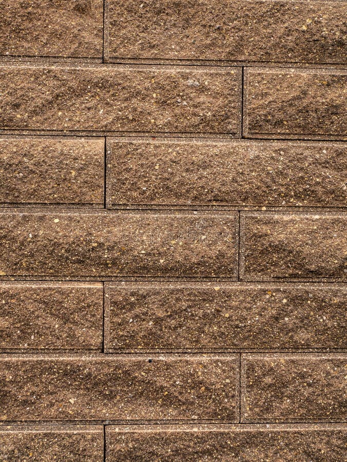 Wall with Ceramic Tiles in the Form of Stone Bricks Stock Image - Image ...