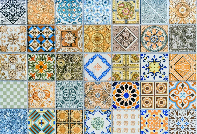 Wall Ceramic Tiles Patterns Mega Set from Thailand Stock Photo - Image ...