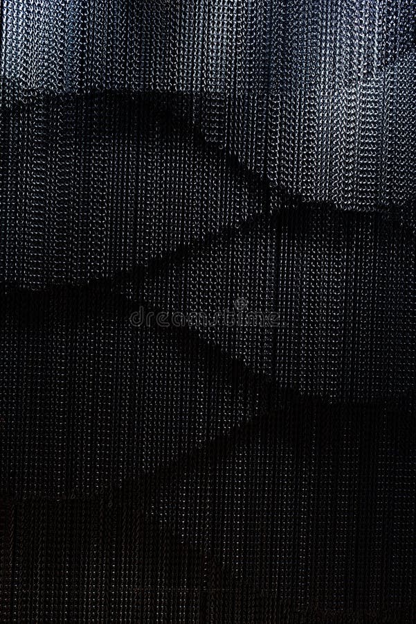 A Wall of Chains Arranged To Create Layers. Stock Image - Image of ...