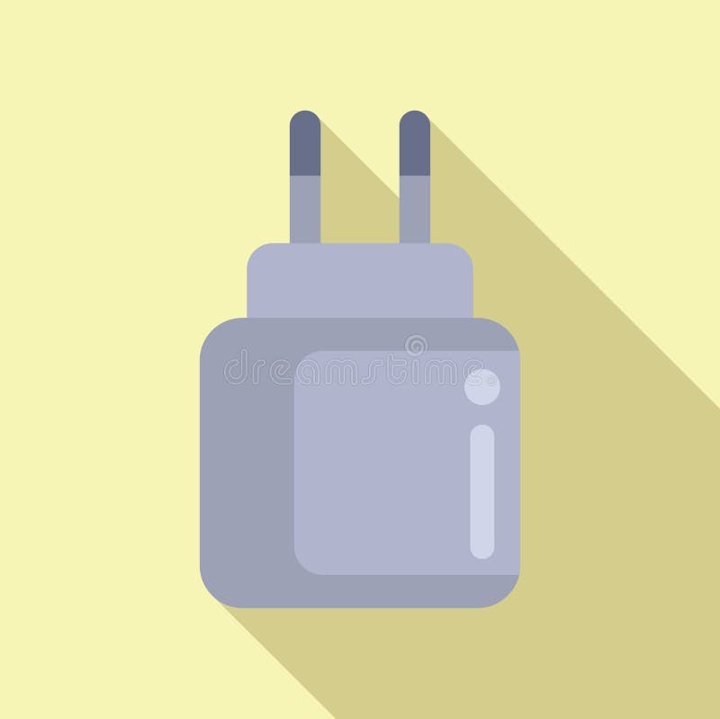 Wall Charger Adapter Icon Flat Vector. Sun Controller Stock ...
