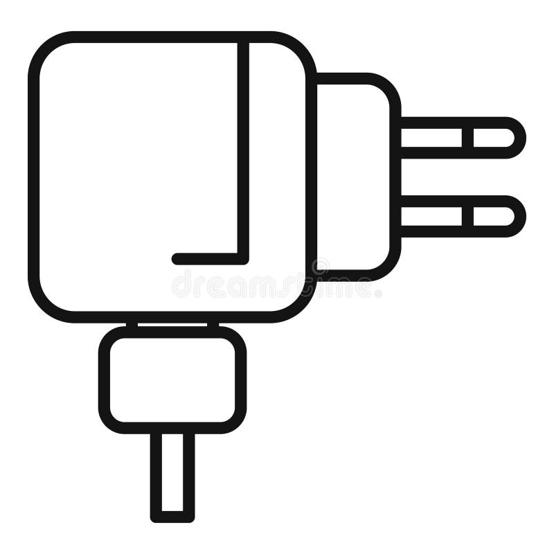 Wall Charger Icon Outline Vector. Solar Panel Energy Stock Vector ...
