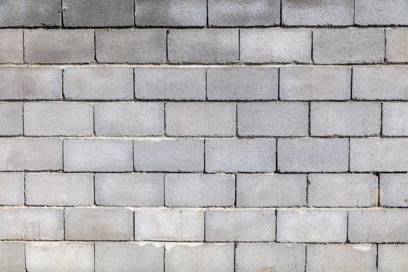 Wall from Cinder Blocks As an Abstract Background Stock Image - Image ...