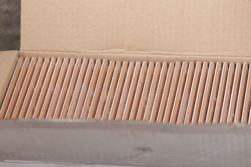 Wall Cladding with Decorative Tiles Stock Image - Image of laying ...