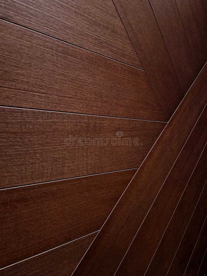 Wall Cladding Using Natural Wooden Boards. Veneered Plywood in ...