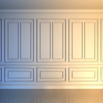 Wall in classical style. stock illustration. Illustration of hall ...