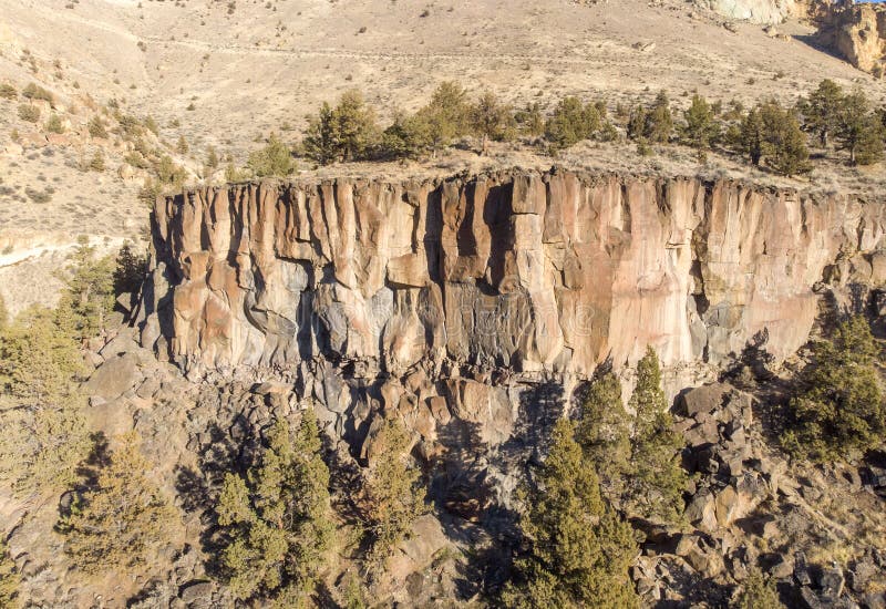 Wall from a Cliff, View from Above Stock Photo - Image of national ...