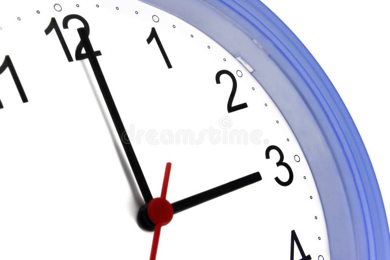 Wall Clock stock image. Image of minute, hand, blue, break - 6872131