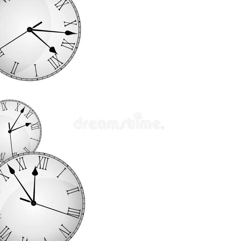 Wall Clock Border Frame Stock Illustrations – 447 Wall Clock Border ...