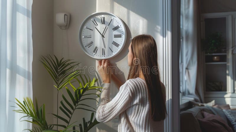 A Wall Clock Changing Time for Daylight Saving, Representing Time ...