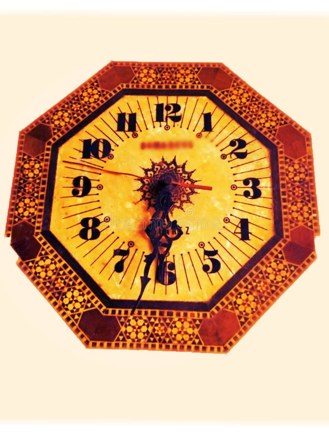 Wall Clock Classical Design Beautiful Stock Image - Image of wall ...