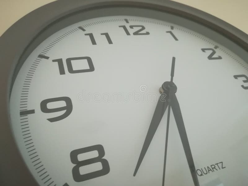 Wall clock close up stock photo. Image of second, wall - 118839958
