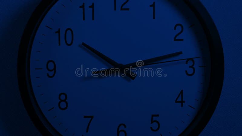 Clock Face at Night Closeup Stock Video - Video of hour, warehouse ...