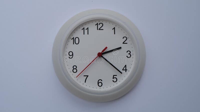 Wall clock stock photo. Image of wall, seconds, white - 67141384