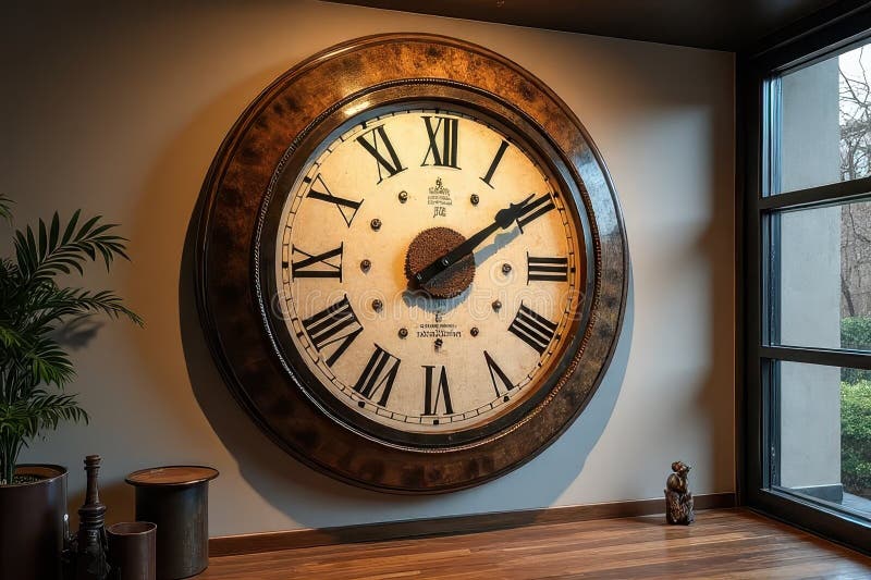 Wall Clock - Distinctive Design Stock Illustration - Illustration of ...