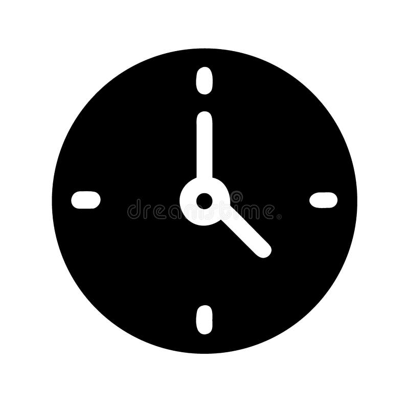 Wall clock icon stock illustration. Illustration of time - 381150521