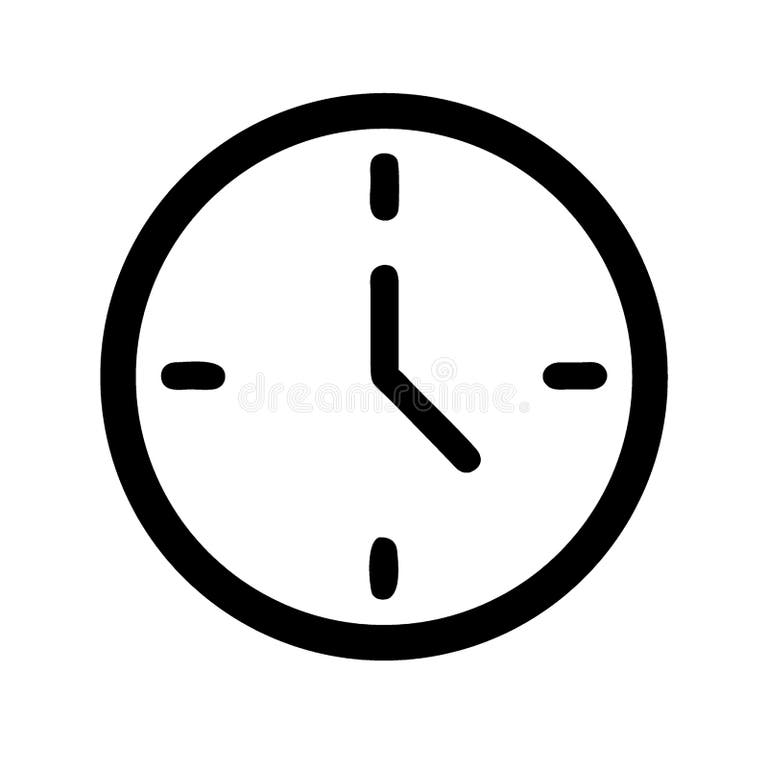 Wall clock icon stock illustration. Illustration of graphic - 381150213