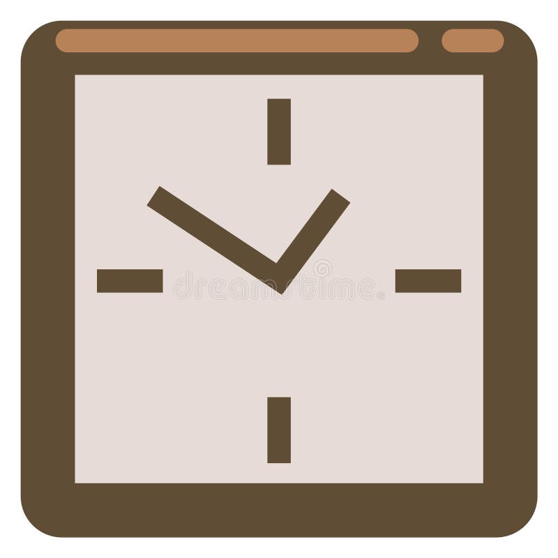 Wall Clock Icon. Time Symbol Stock Vector - Illustration of watch, wall ...