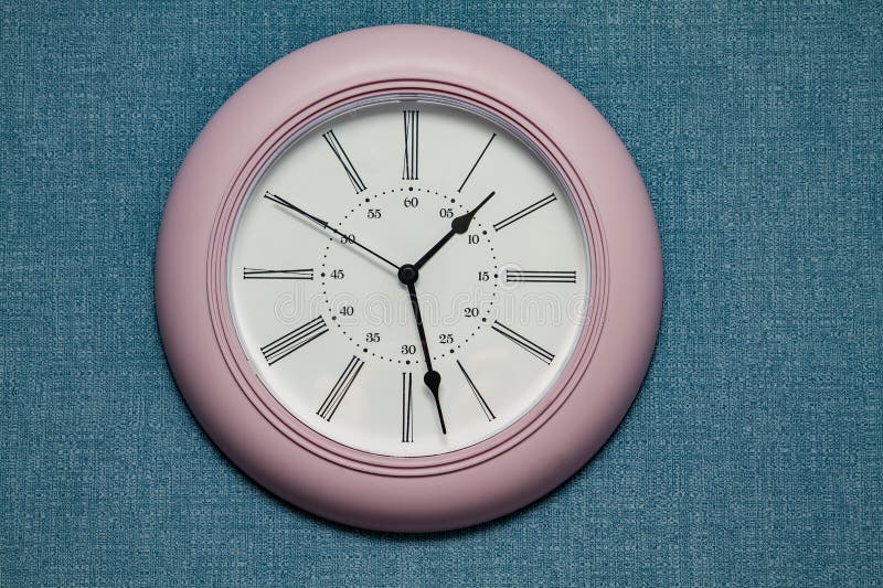 Wall clock, lunch time stock image. Image of revolution - 231436357