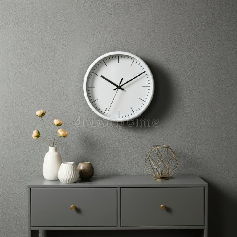 Modern Wall Clock with Minimalist Design – Stylish Home Decor and ...