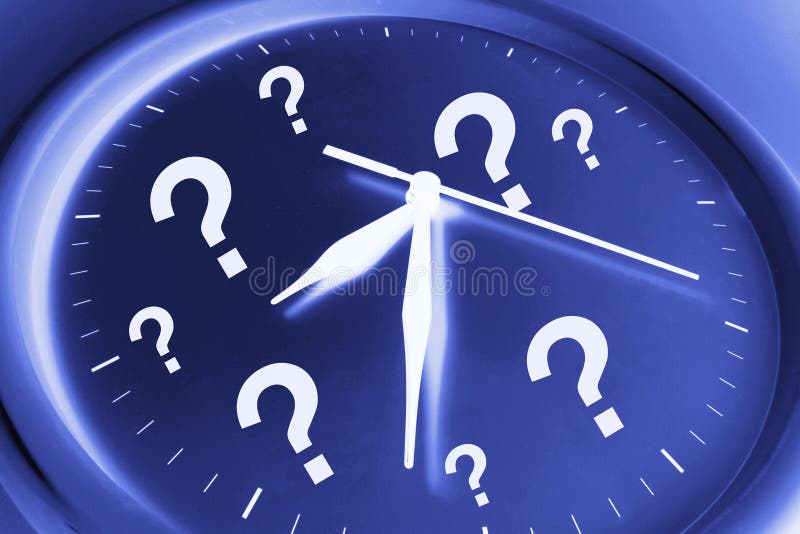 Question mark clock stock photo. Image of hand, minutes - 2127064