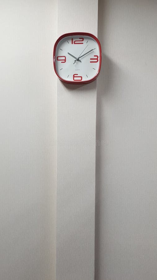 Wall Clock in the Room with Clean Background Stock Photo - Image of ...