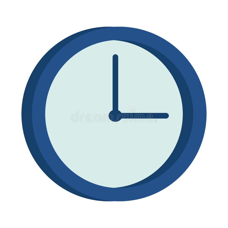 Wall Clock Round Frame Cartoon Isolated Stock Vector - Illustration of ...