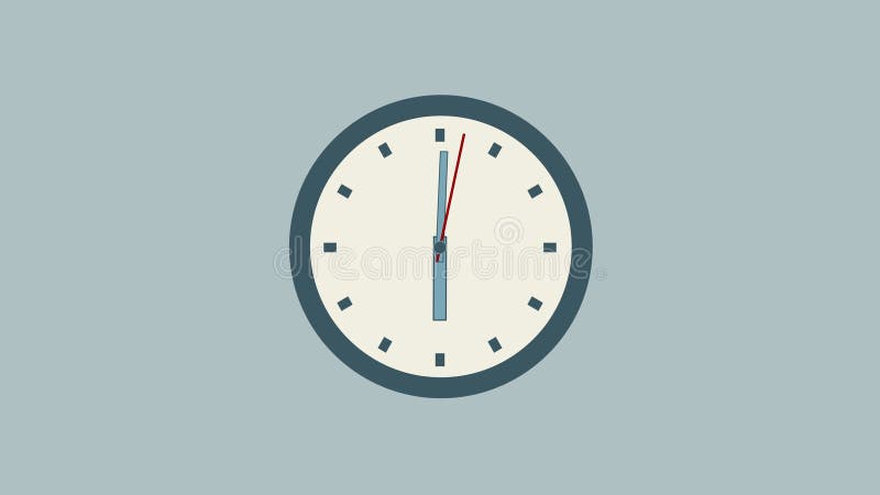 Wall Clock with Running Hands Stock Video - Video of routine, analog ...